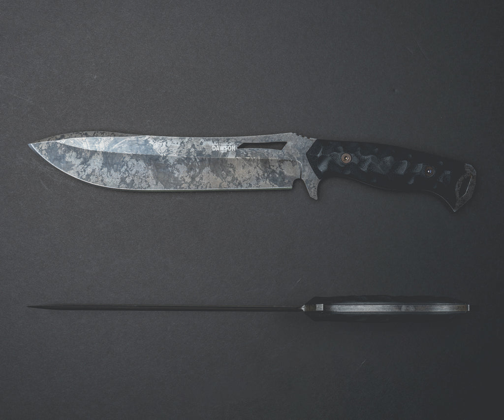 Archangel | Bolo Bowie | Pop's ProCut Steel | Rainstorm Blade Finish