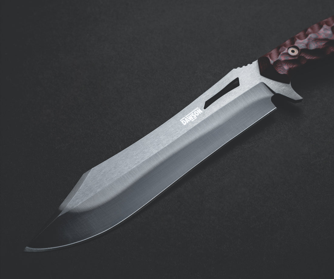 Dominion | Clip Point Survival Bowie | 80CRV2 Steel | Hamon - Differen